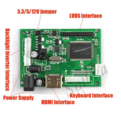HDMI Pins LVDS Controller Board Module Monitor Kit For Raspberry PI LCD LED Screen Display