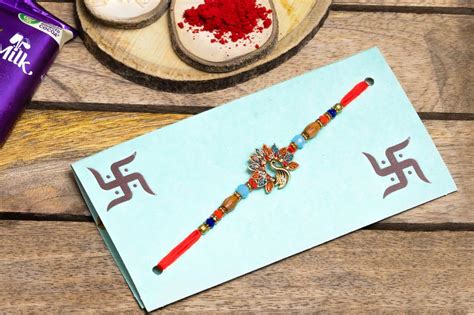 Buy Peacock Rakhi And Choco Combo T Online At ₹365