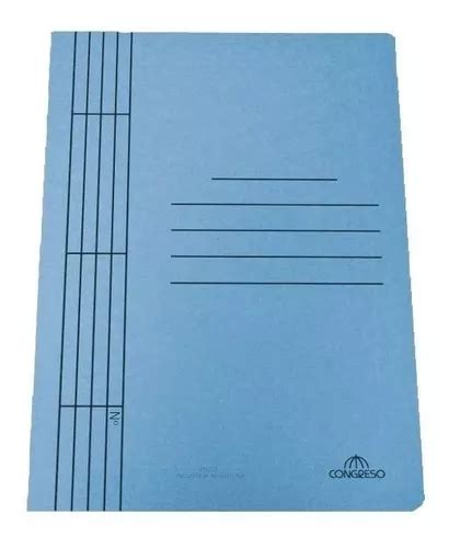 Carpeta Oficio Cartulina Con Broche Nepaco Velox Pack X
