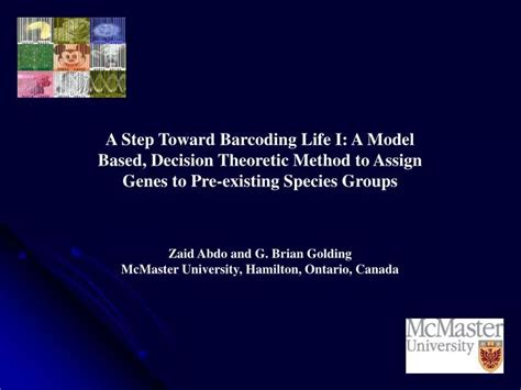 Ppt Zaid Abdo And G Brian Golding Mcmaster University Hamilton