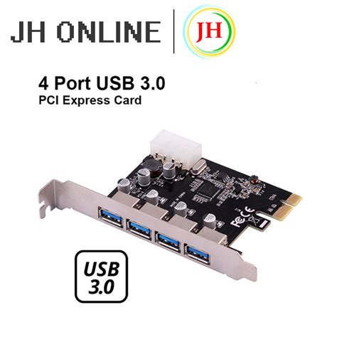 4 Ports Usb 30 Usb30 Internal Pcie Pci E Express Expansion Card Lazada