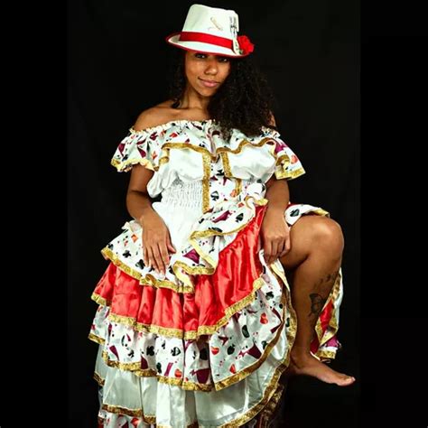 Roupa Malandra Pombagira Navalha Saia Umbandista Super Luxo à venda em