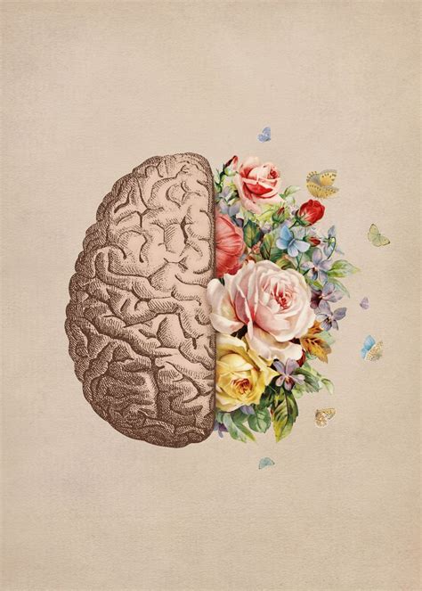 Open Your Mind Poster By Enkel Dika Displate Mental Health Artwork Brain Artwork Migraine