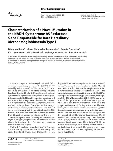 Pdf Methemoglobinemia Increased Deformability And Reduced Membrane