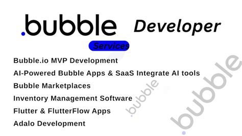 Bubble io developer, bubble mvp, ai bubble app, bubble marketplace, ai ...