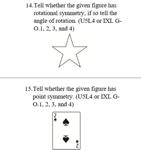 Tell Whether The Given Figure Has Rotational Symmetry If So Tell The