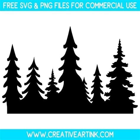 Treeline SVG Free SVG Files Creativeartink Com