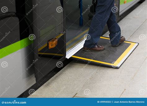 Access Ramp For Disabled Persons And Babies In A Bus Stock Photo Image Of Life People 49994502