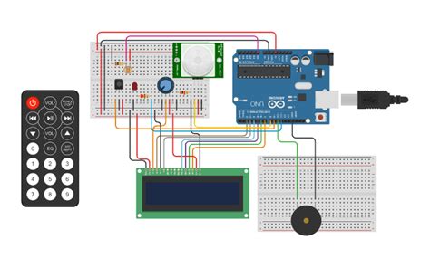 Circuit Design Alarme Tinkercad