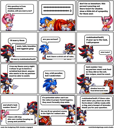 Sonic And Shadow In Bed Comics