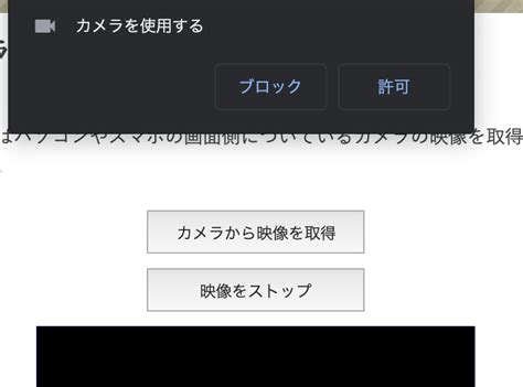Js カメラの映像を表示させる 使えるuiサンプルギャラリー Kipure