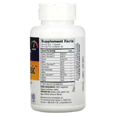 Promo Enzymedica Digest Basic Essential Enzyme Formula 90 Capsules