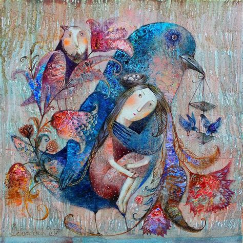 Моя голубка | Whimsical art, Artist painting, Illustration art