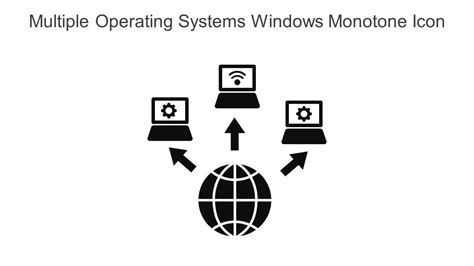multiple operating systems windows monotone icon in powerpoint pptx png