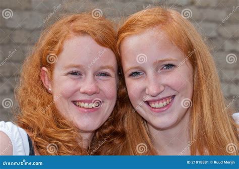 Double Portrait Of Two Redheaded Girls Editorial Photo Image Of Looking Beautiful 21018881