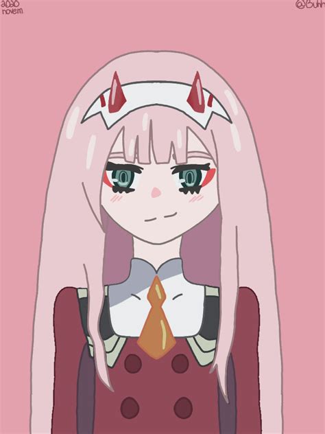 Fanart Zero Two From Darling In The Franxx By Buhhmomota On Deviantart