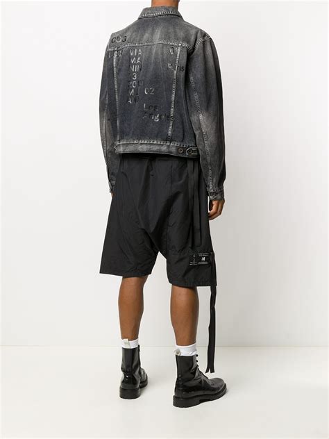 Ben Taverniti Unravel Project Stonewashed Denim Jacket In Black ModeSens