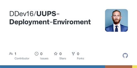 github ddev16 uups deployment enviroment