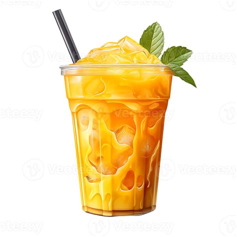 Iced Mango Milkshake Juice Drink Perfect For Drink Catalog Ai