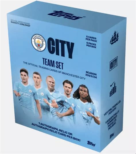 TOPPS MANCHESTER City Soccer Team Set Box EUR PicClick IT