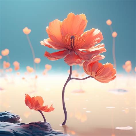 Premium Ai Image Lily Flower Animation
