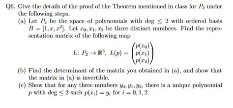 Solved Give The Details Of The Proof Of The Theorem Chegg