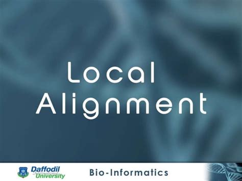 global and local alignment bioinformatics pptx