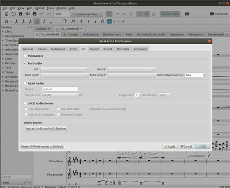 Ubuntu Midi Portaudio Options Are Empty And Application Crashes