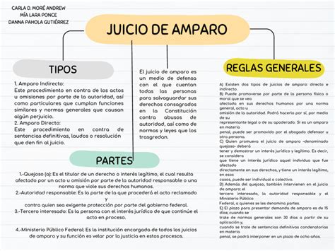 Mapa Conceptual Del Juicio De Amparo