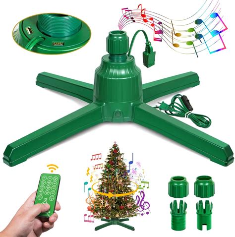 Musical Rotating Christmas Tree Stand For 9 Ft Artificial Christmas