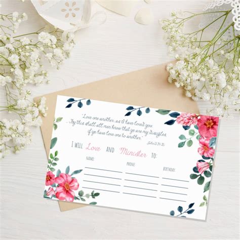 Ministering Assignment Cards Etsy