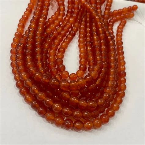 Smooth Round Red Carnelian Beads At Rs Piece Carnelian Beads In