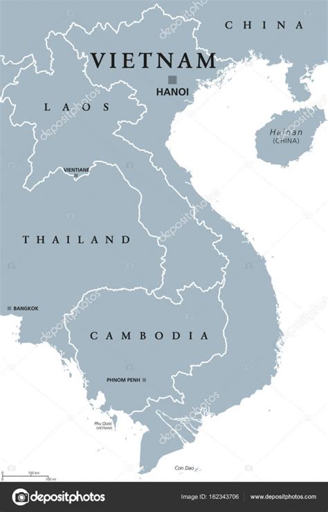 Vietnam政治地图 — 图库矢量图像© Furian 162343706