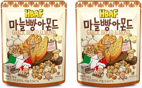 Jp Hbaf ガーリックパンアーモンド110gx2袋 ハニーバター 正品 韓国お土産 マヌル ラスト入り ナッツ