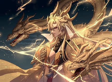 King Ghidorah And King Ghidorah Godzilla And 2 More Drawn By Kurosaki