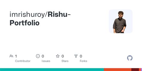 Github Imrishuroy Rishu Portfolio