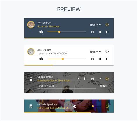 Lovelace Mini Media Player Lovelace Frontend Home Assistant