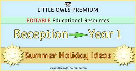 Eyfs Reception Year 1 Transitionsummer Learning Activities Early