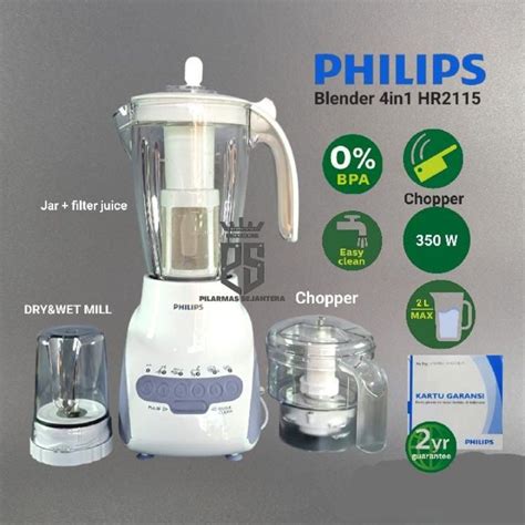 Jual Blender Philips 4in1 Hr2115 Blender Philips Hr 2115 Philips All In