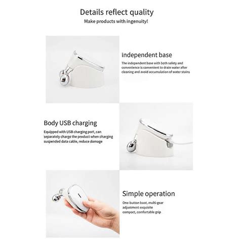 Microcurrent Vibrating Beauty Instrument Electric Face Lift Roller Massager Skin Tighten Massage