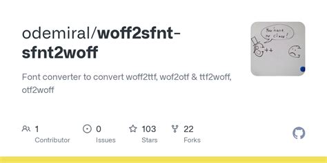 GitHub Odemiral Woff Sfnt Sfnt Woff Font Converter To Convert Woff Ttf Wof Otf Ttf Woff