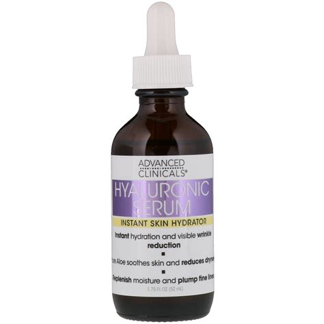Advanced Clinicals Hyaluronic Serum Instant Skin Hydrator 175 Fl Oz