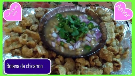 Botana De Chicharrones Youtube