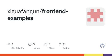 Frontend Examples Html At Master Xiguafangun Frontend Examples Github