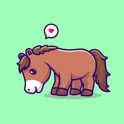 小矮马卡通插画矢量图设计素材
