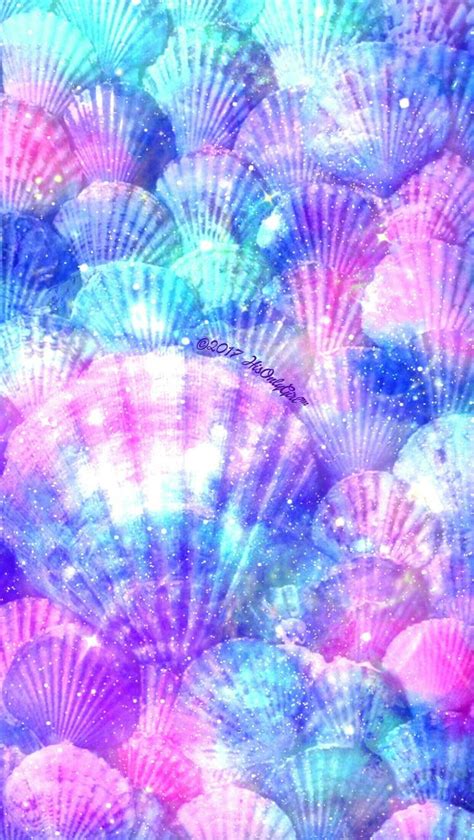 Under The Seashell Galaxy IPhone Android Artwork I Created Mermaid