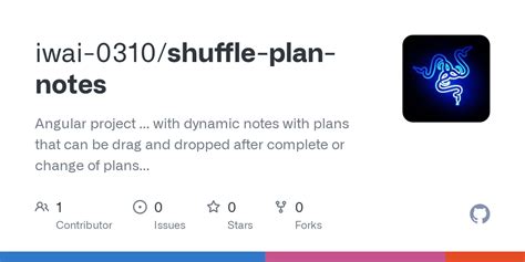 Github Iwai 0310shuffle Plan Notes Angular Project With Dynamic