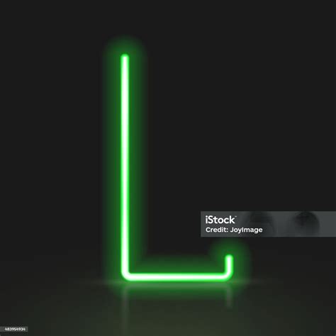 3 D 초록색입니다 네온 알파벳 L 3차원 형태에 대한 스톡 벡터 아트 및 기타 이미지 3차원 형태 알파벳 L 2015년 Istock
