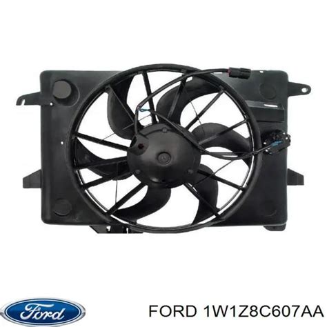 1W1Z8C607AA Ford электровентилятор охлаждения в сборе (мотор+крыльчатка)