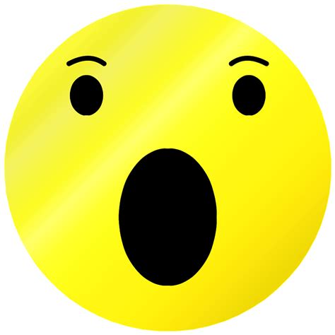 Shocked Face Emoticon Png